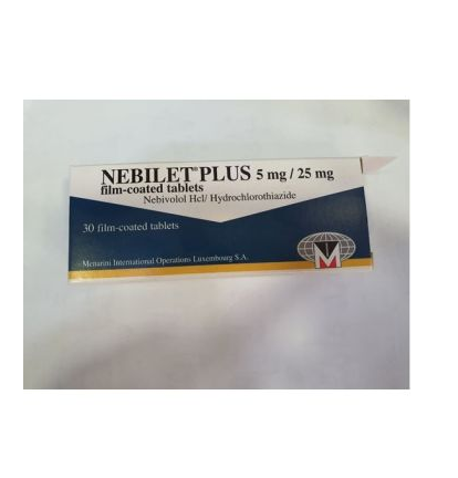 NEBILET PLUS 5 MG / 25 MG 30 TABLETS | Rosh Medical Company